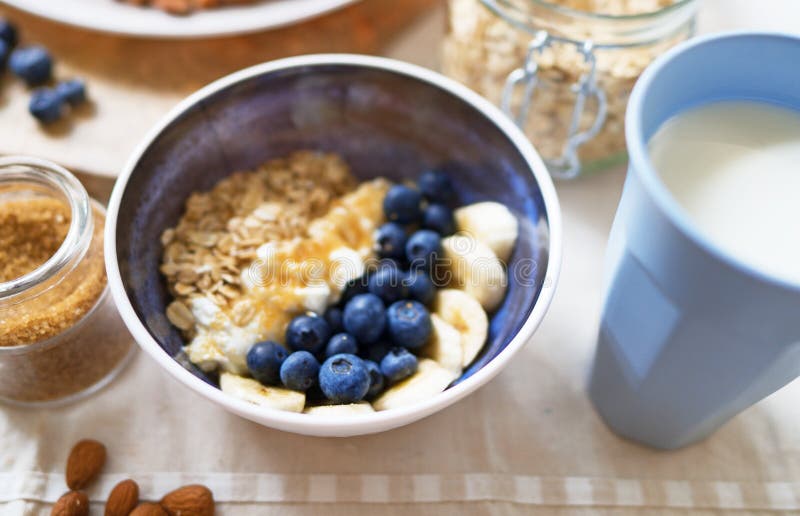 Healthy breakfast. stock photo. Image of fresh, healthy - 184743662