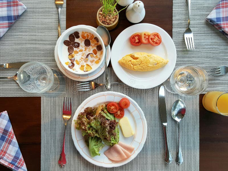 Healthy breakfast stock image. Image of colorful, breakfast - 63286779