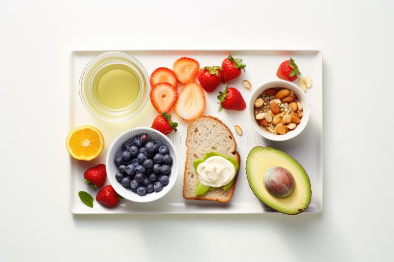 Healthy Breakfast. the Concept of Clean Proper Nutrition Stock Photo ...