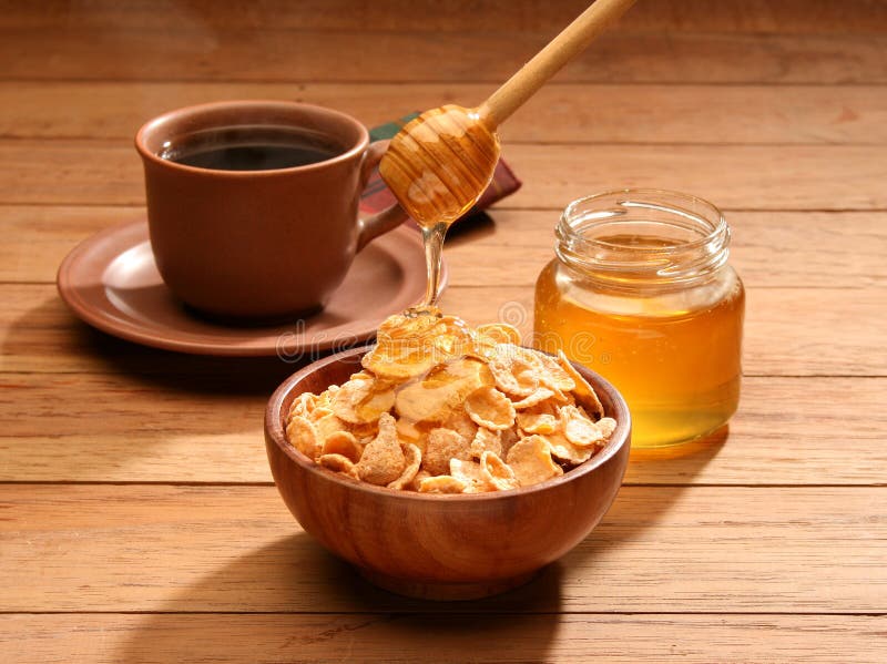 Healthy Breakfast with Honey Stock Photo - Image of gold, healthy: 3400454