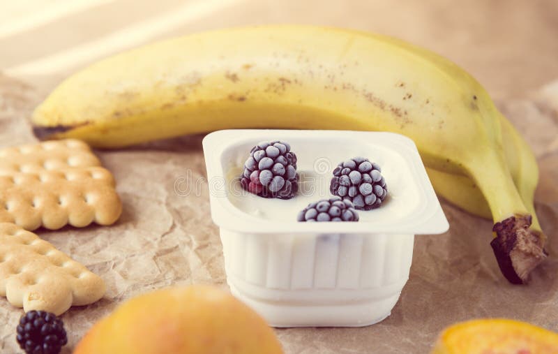 Healthy Breakfast Ingredients Stock Photo - Image of bananas, breakfast ...