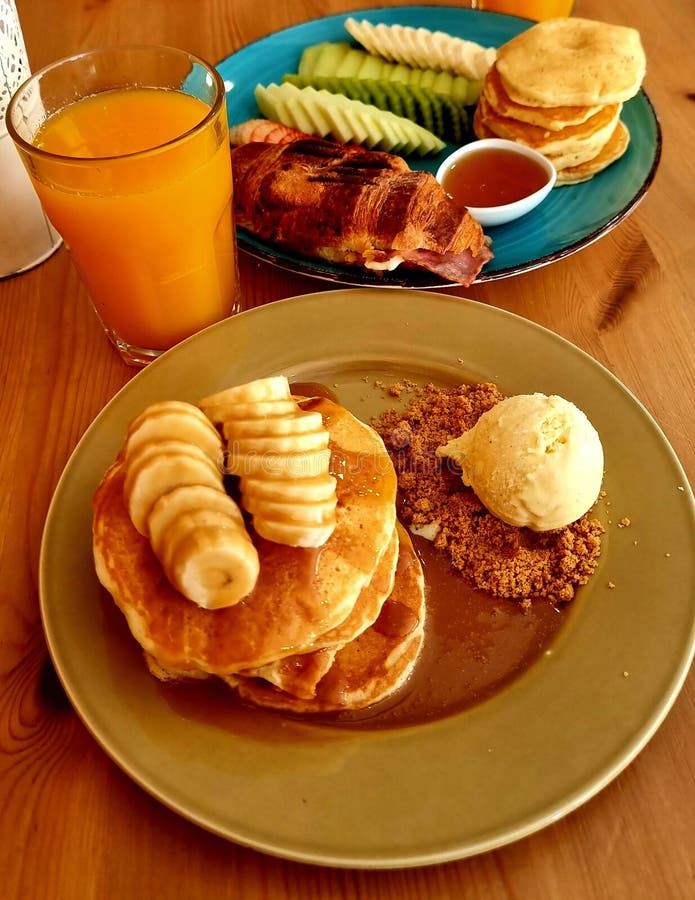 Healthy Breakfast Lots of Color and Delicious Stock Photo - Image of ...