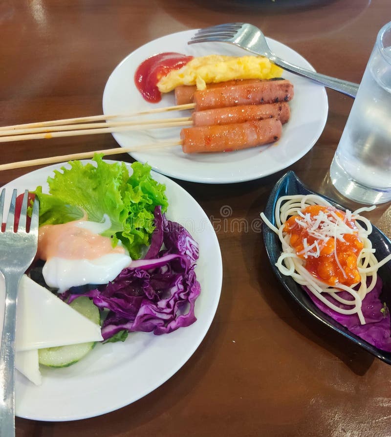 Healthy Breakfast Menu without Rice Stock Image - Image of lunch ...