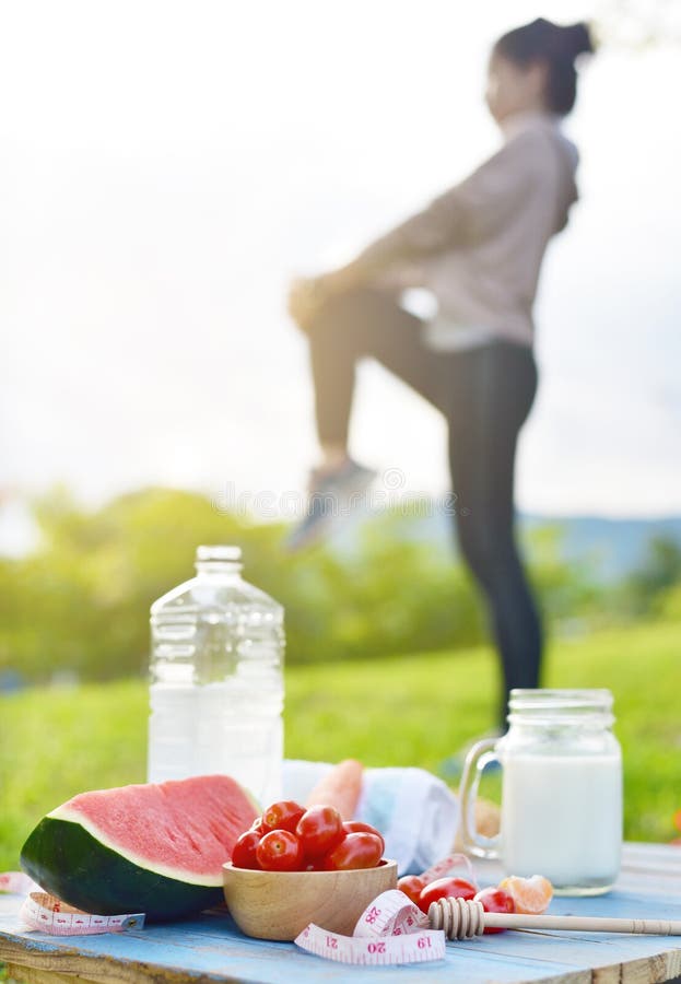 Healthy Breakfast in the Morning Stock Image - Image of tomatoes ...
