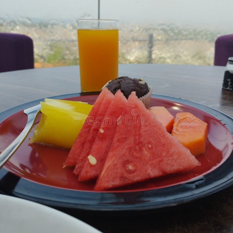 Healthy Breakfast in the Morning Stock Image - Image of morn, great ...