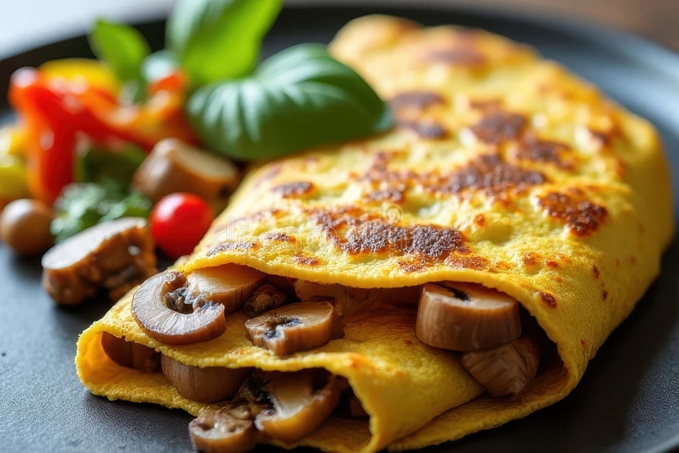 Healthy Breakfast Omelette with Vegetables Stock Photo - Image of ...
