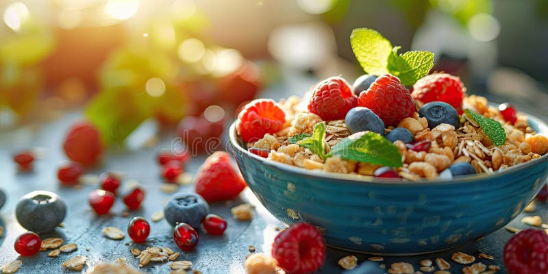 Healthy Breakfast on a Sunny Morning, Wellness and Nutrition, with ...