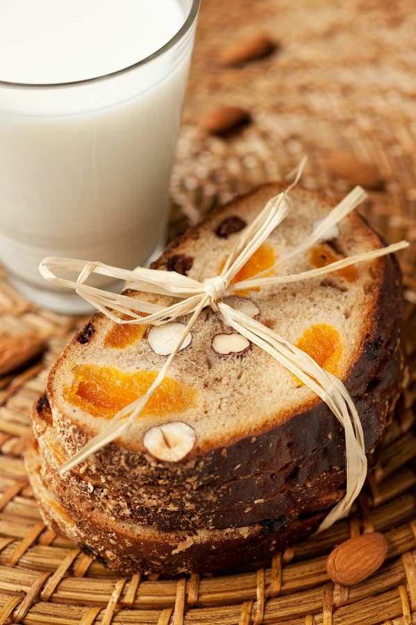 Healthy Breakfast: Whole Grain Bread with Nuts and Stock Image - Image ...