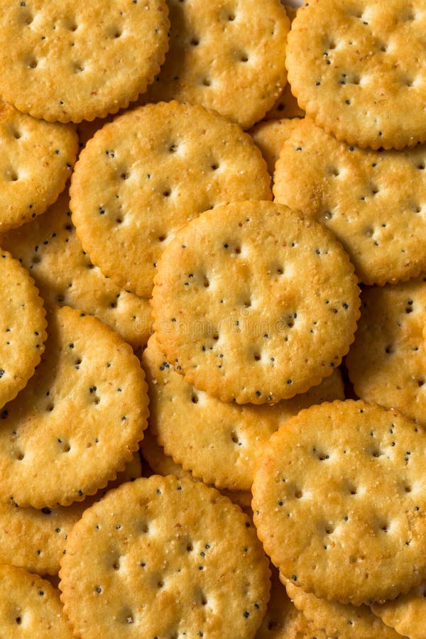 Healthy Brown Round Whole Wheat Crackers Stock Image - Image of eating ...