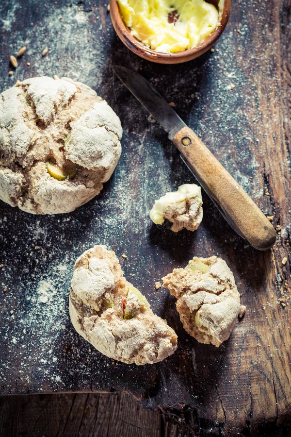 Healthy Buns with Several Grains for Breakfast Stock Image - Image of ...