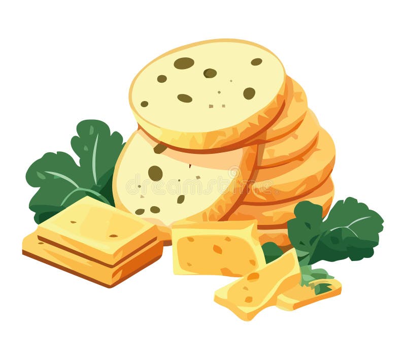 Healthy Cheese Illustration Fresh Stock Vector - Illustration of icon ...