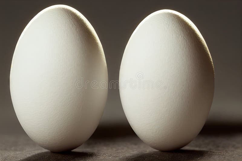 Healthy Chicken Eggs with Light Smooth Shell Stock Photo - Image of ...