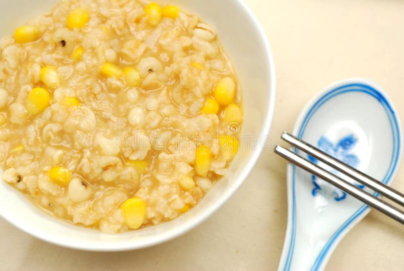 Healthy Chinese Brown Rice Porridge Stock Image - Image of breakfast ...