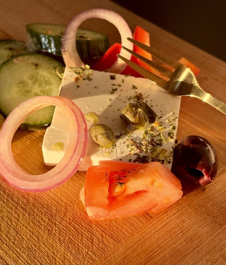 Healthy Chopped Vegetables with Cheese Stock Image - Image of comida ...