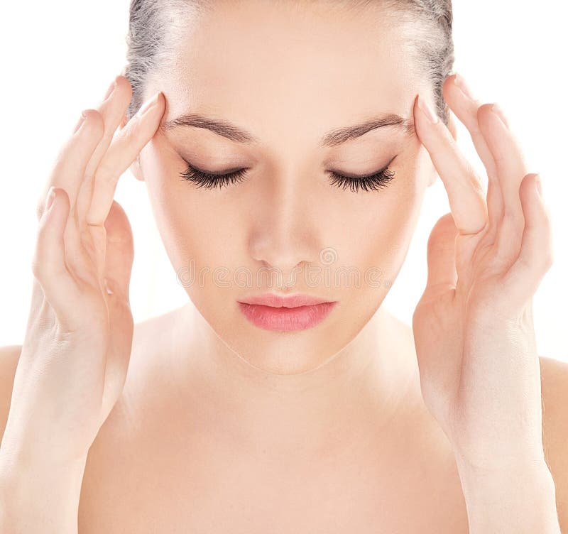 Healthy Clean Skin of Beautiful Young Woman Close- Stock Photo - Image ...