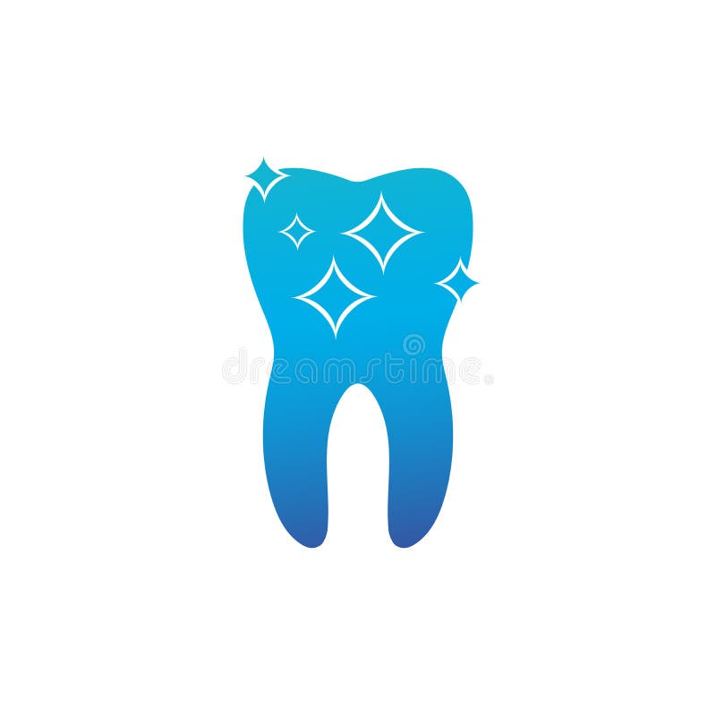 Healthy Clean Tooth with Glowing Effect, Teeth Whitening Concept ...