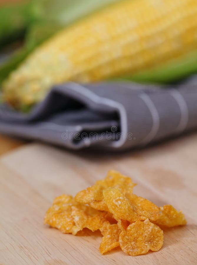 Healthy Continental Breakfast Consists of Cereals and a Corn. Stock ...