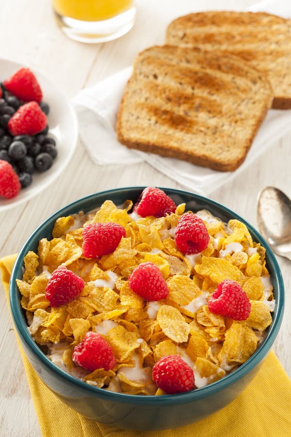 Healthy Cornflake Cereal stock photo. Image of snack - 33228084