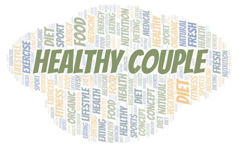 Healthy Couple word cloud. stock illustration. Illustration of collage ...