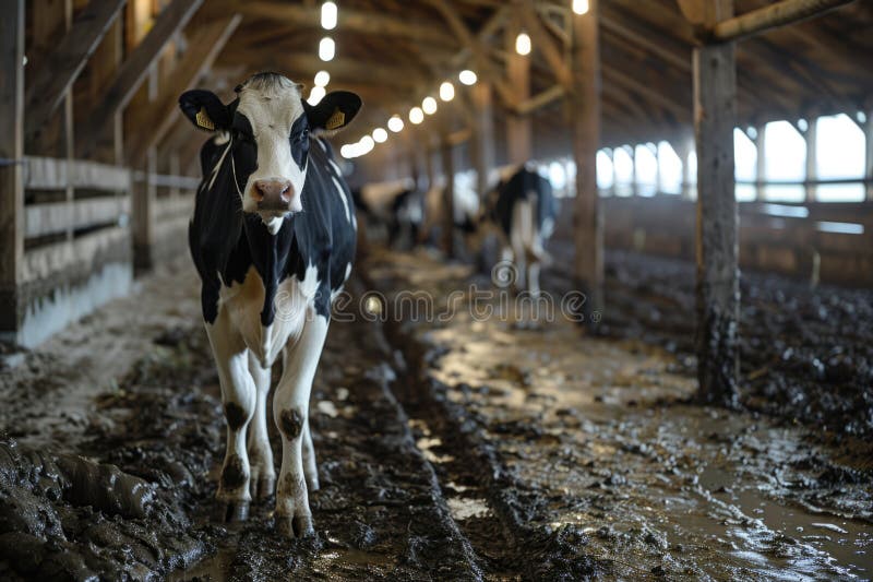 Healthy Cows in a Cow Breeding Farm Stock Photo - Image of raising ...