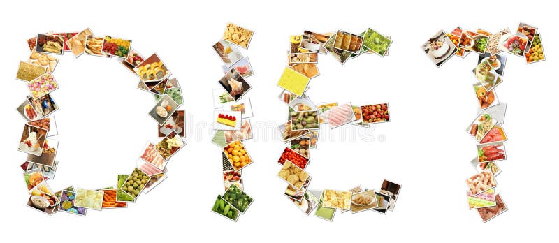 Healthy Diet Collage stock illustration. Illustration of health - 23296638