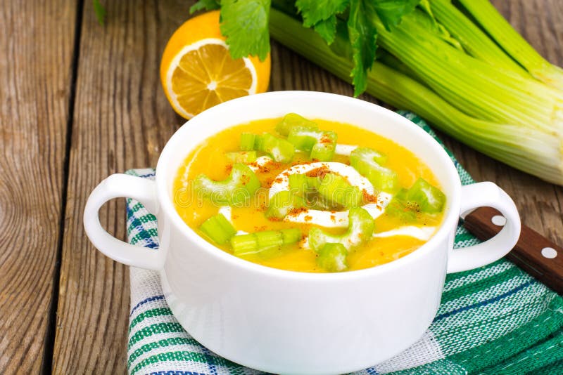 Healthy Diet Food Vegetable Mashed Potatoes with Celery Stock Image ...