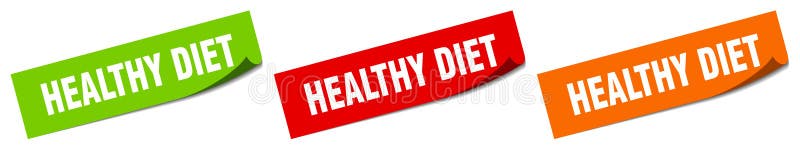 Healthy Diet Sticker. Healthy Diet Square Isolated Sign Stock Vector ...
