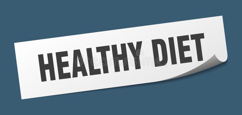 Healthy Diet Sticker. Healthy Diet Square Isolated Sign Stock Vector ...