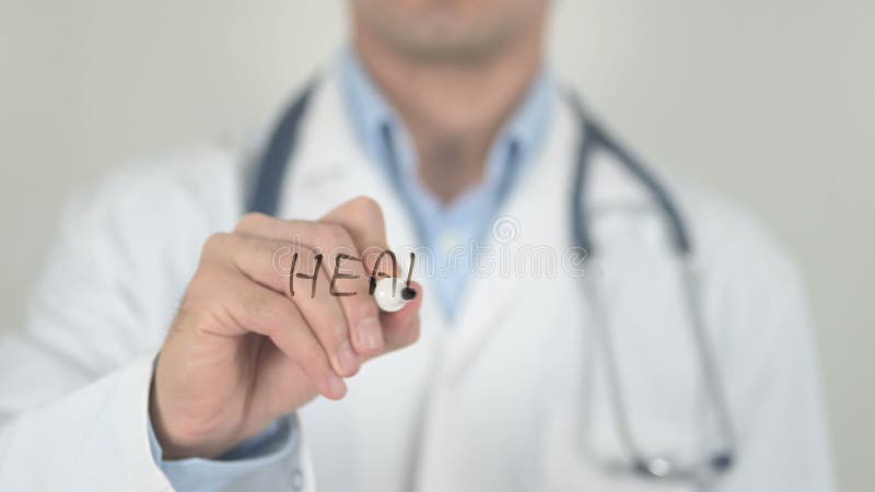 Healthy, Doctor Writing on Screen Stock Footage - Video of healthy ...