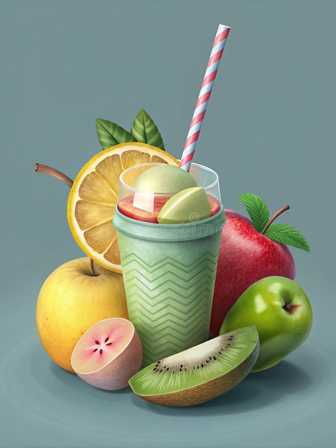 Healthy Drink Milkshake Smoothy Yogurt Drink Fruit Vegetables Colorful ...
