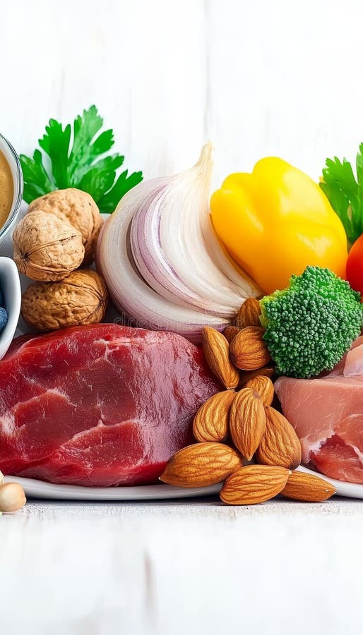 Healthy Eating, Fresh Ingredients for Dietary, Vegetables, Nuts, and ...