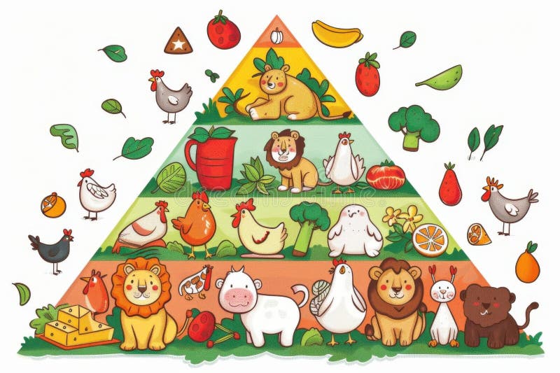 Healthy Eating Guide, Food Pyramid Stock Photo - Image of potatoes ...