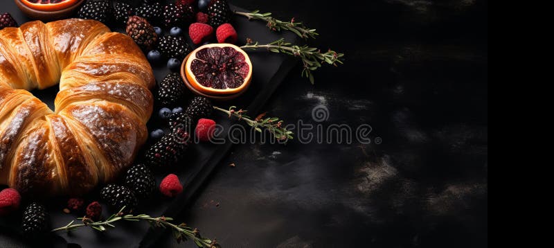 Healthy Eating. Nutritious Pastries, Sweet Fruits, and Copious Space ...