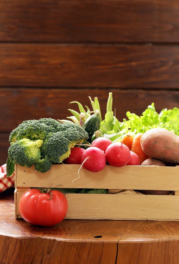 Healthy Eating Organic Vegetables Stock Photo - Image of table ...