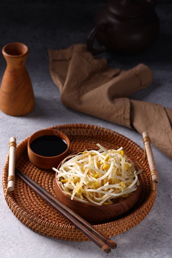 Sprouted beans microgreens stock image. Image of growing - 203307905