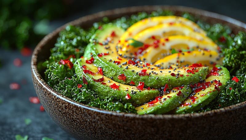 Healthy Eating Vegetarian Food Salad Generated by AI Stock Photo ...