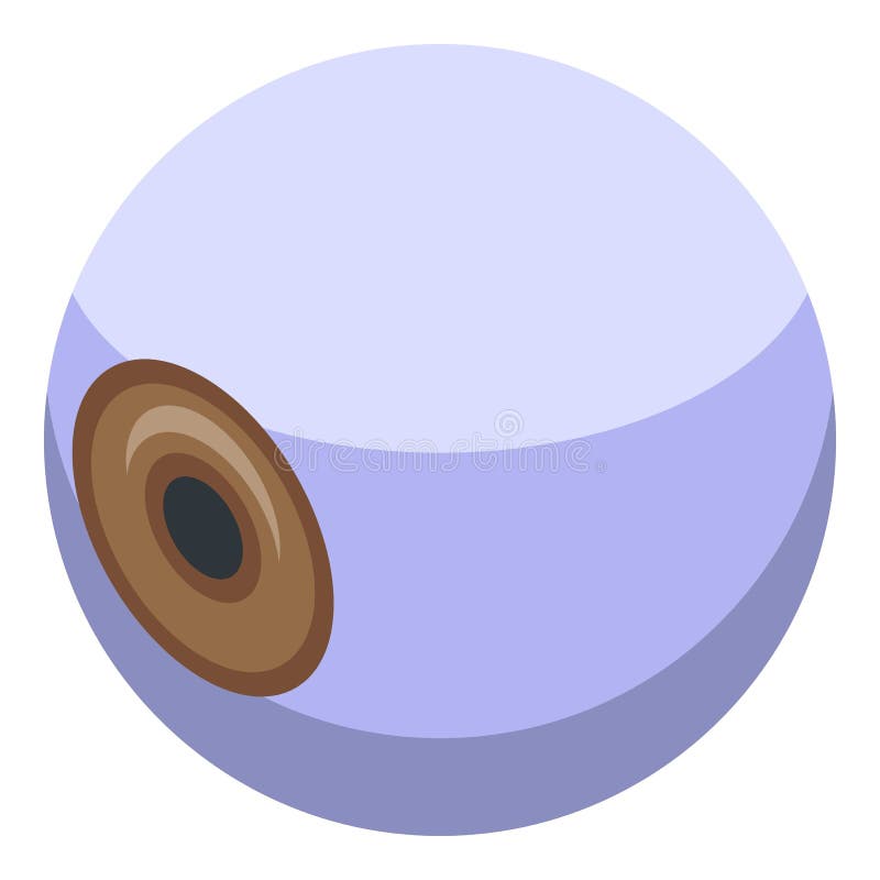 Healthy Eyeball Icon, Isometric Style Stock Vector - Illustration of ...
