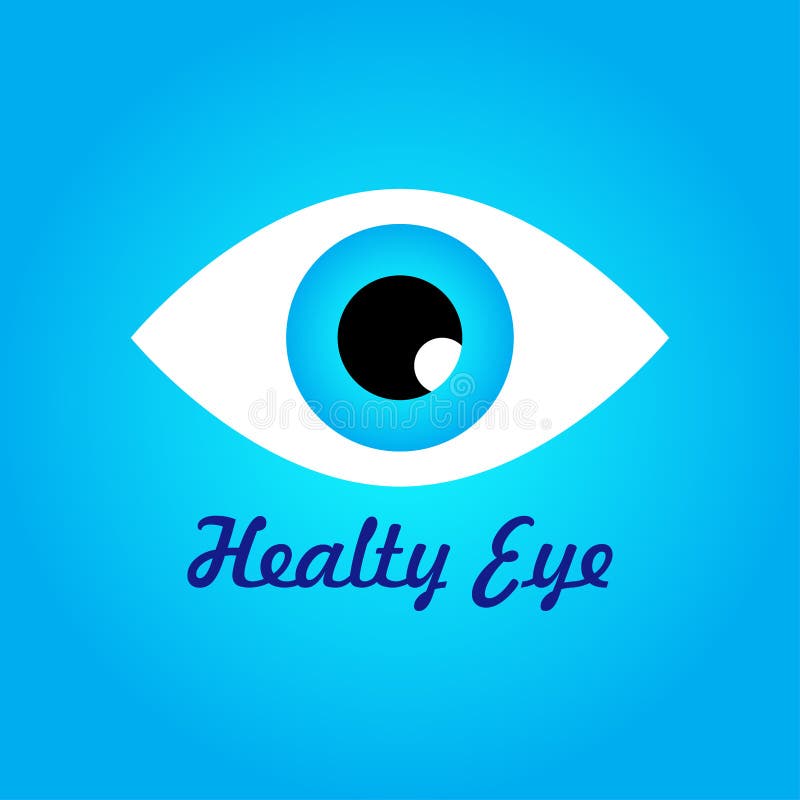 Healthy Eyes Icon. Design Vector Stock Illustration - Illustration of ...