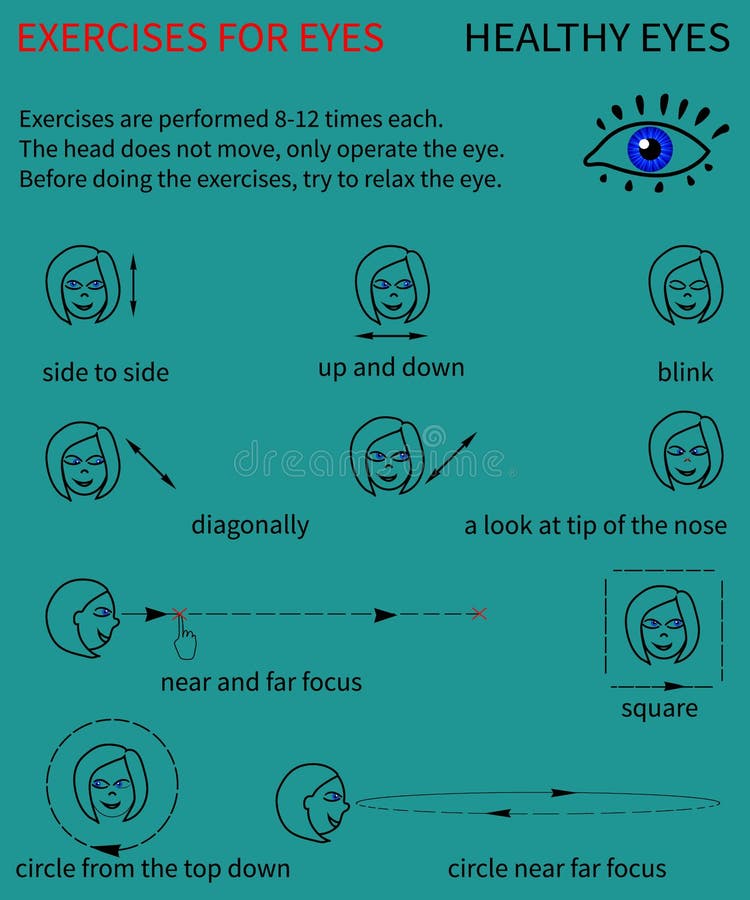 Healthy eyes. Infografics stock vector. Illustration of details - 57633954