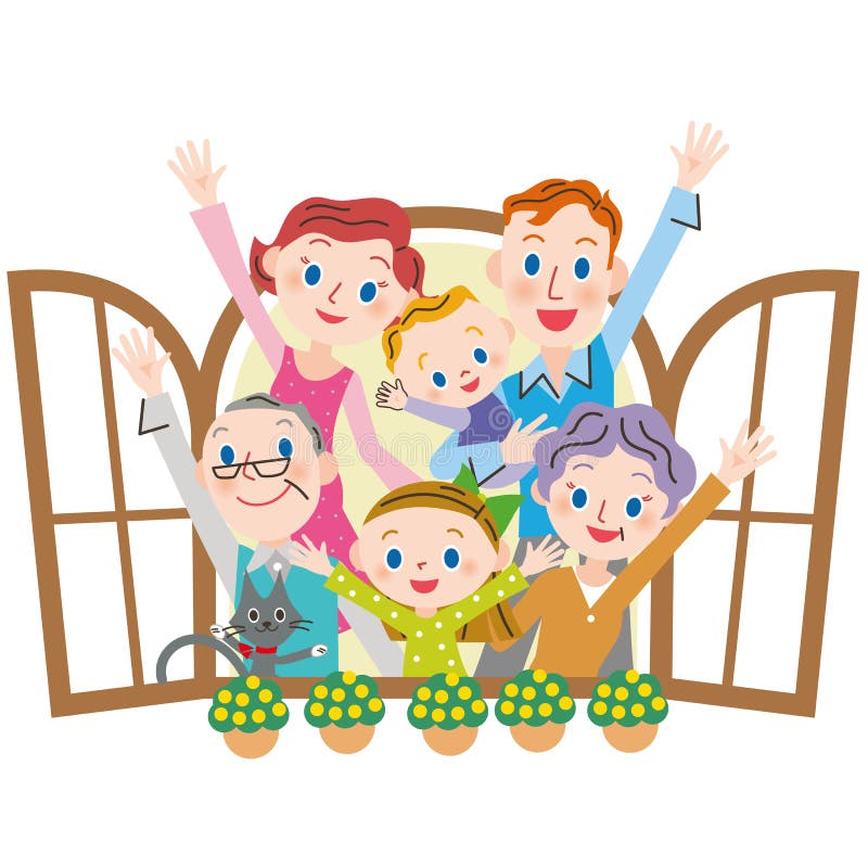 Healthy family stock vector. Illustration of generation - 66392545