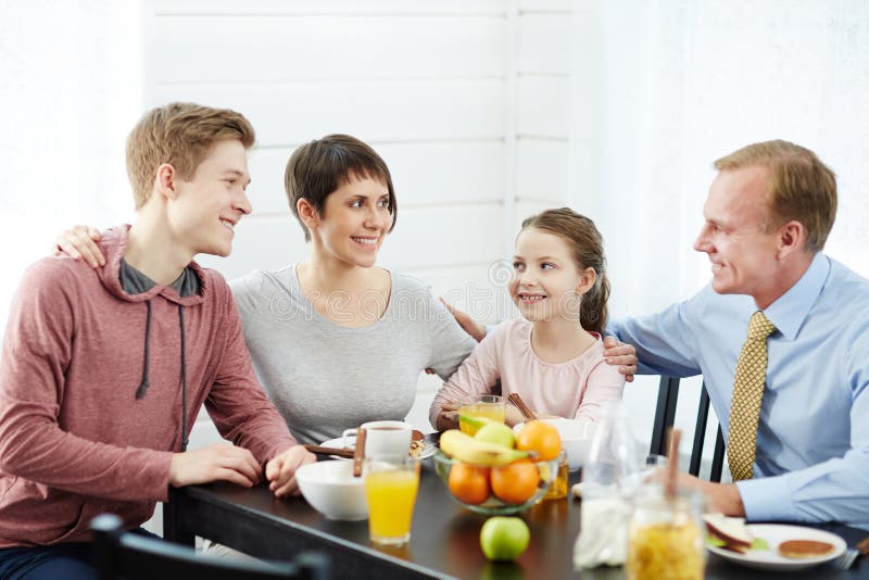 Healthy family stock photo. Image of unity, woman, kitchen - 88111182