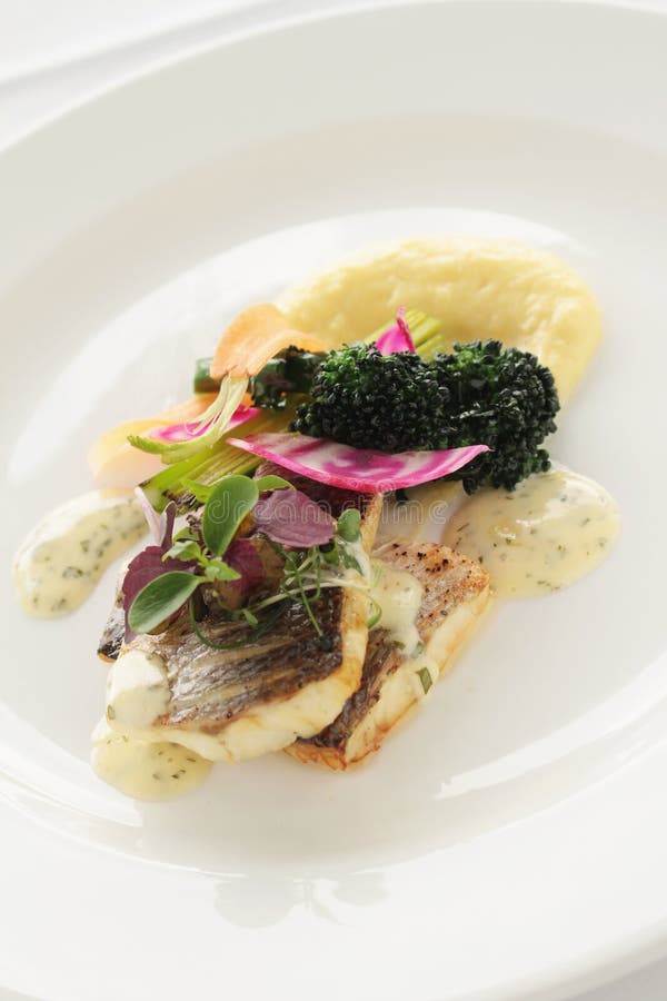 Healthy fish meal stock photo. Image of white, gourmet - 61849354