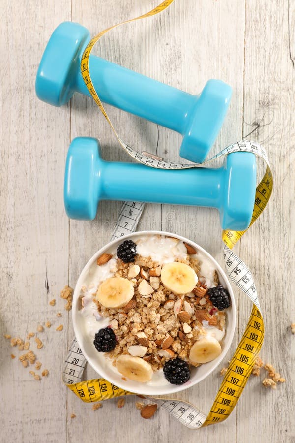 Healthy fitness breakfast stock image. Image of assortment - 108358003