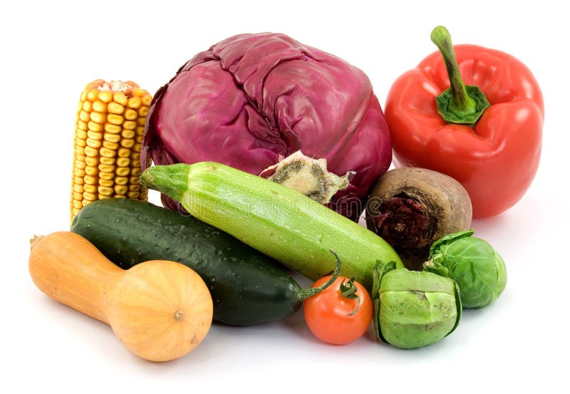 Healthy food stock image. Image of cabbage, cucumber, tomato - 4336055