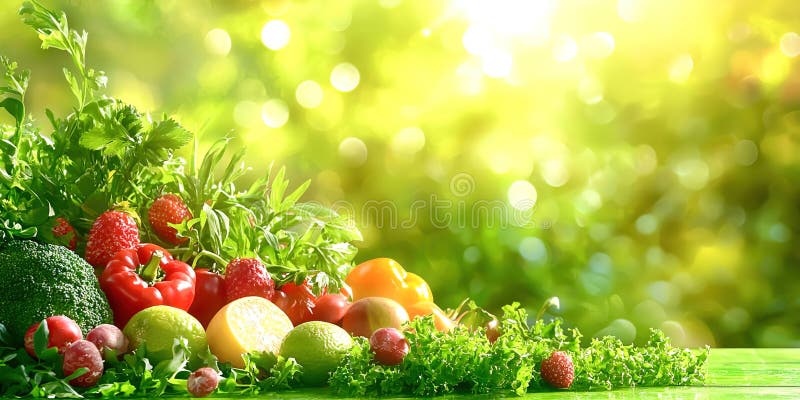 Healthy Food Abstract Background Stock Illustration - Illustration of ...