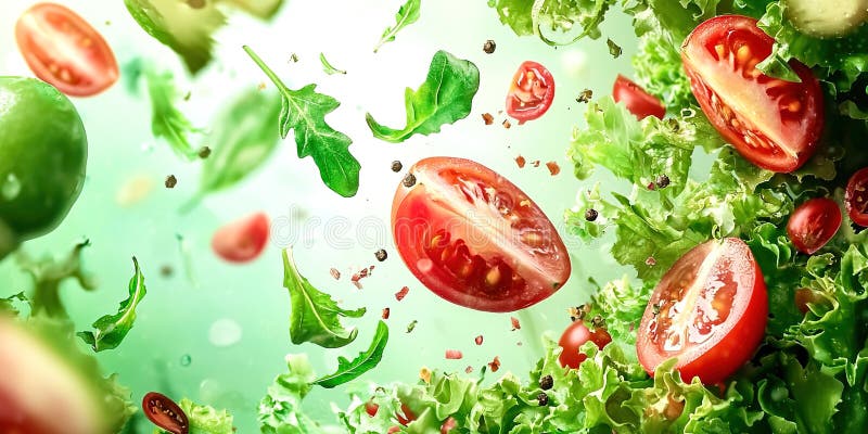 Healthy Food Abstract Background Stock Illustration - Illustration of ...