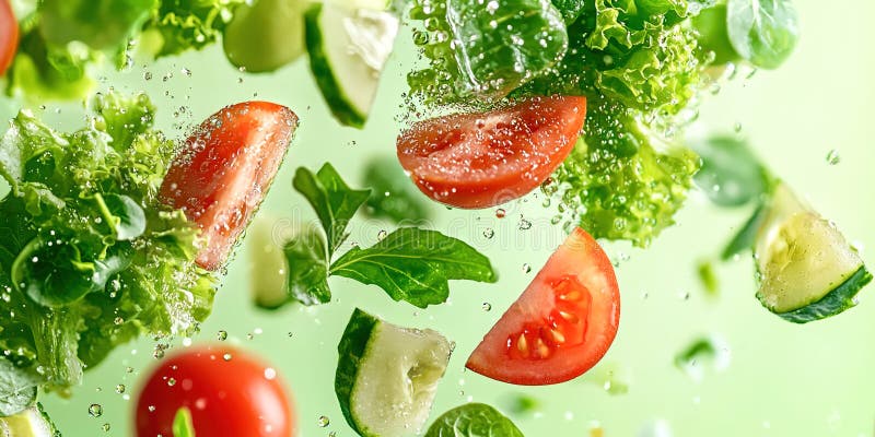 Healthy Food Abstract Background Stock Illustration - Illustration of ...