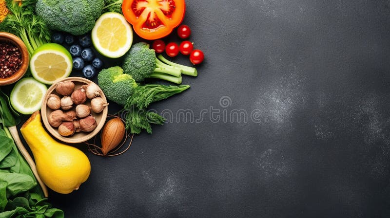 Healthy Food AI Generated Image Stock Illustration - Illustration of ...