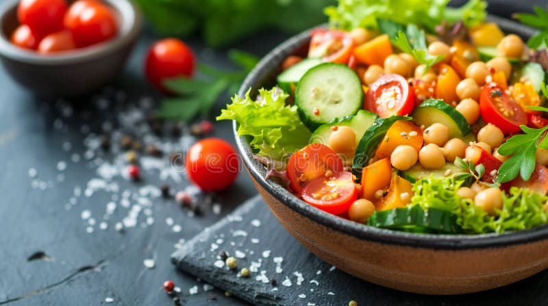 A Healthy Food Alternative Menu Concept Stock Illustration ...