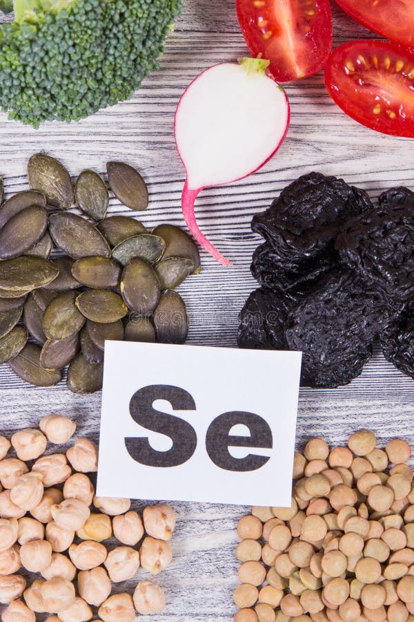 Healthy Food As Source Natural Selenium and Other Vitamins and Minerals ...